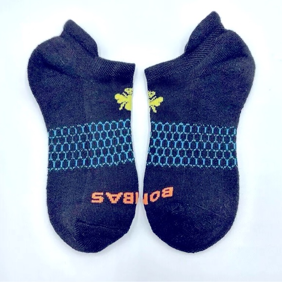 Bombas | Shoes | Bombas Low Cut Black Socks With Aqua And Orange Detail ...
